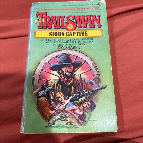 jon sharpe | Other | The Trailsman Sioux Captive Book | Poshmark